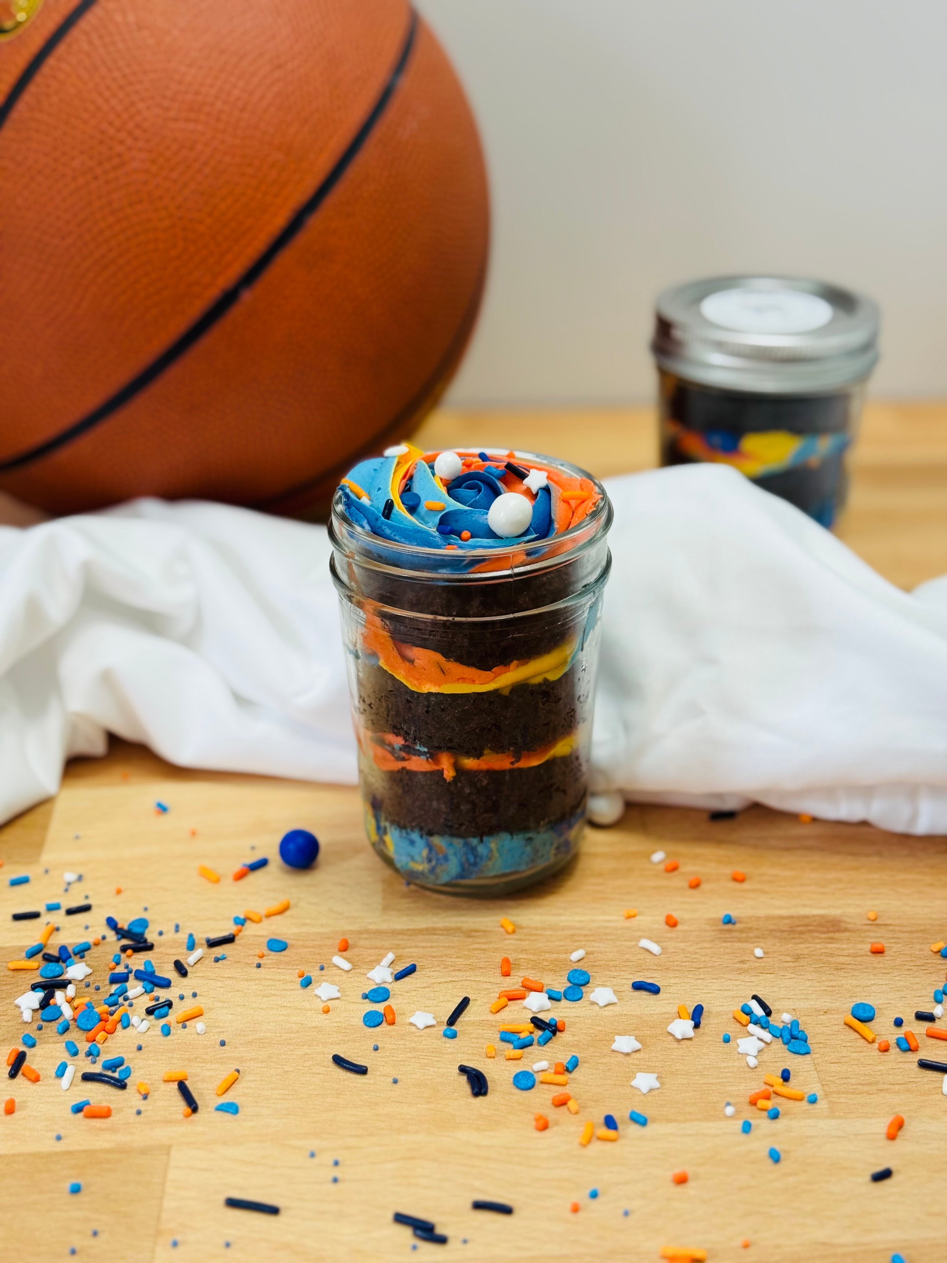 OKC Thunder Cake Jars - Basketball Party Desserts – Torta